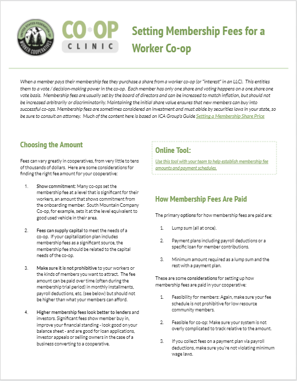 Startup Workplaces – U.S. Federation of Worker Cooperatives