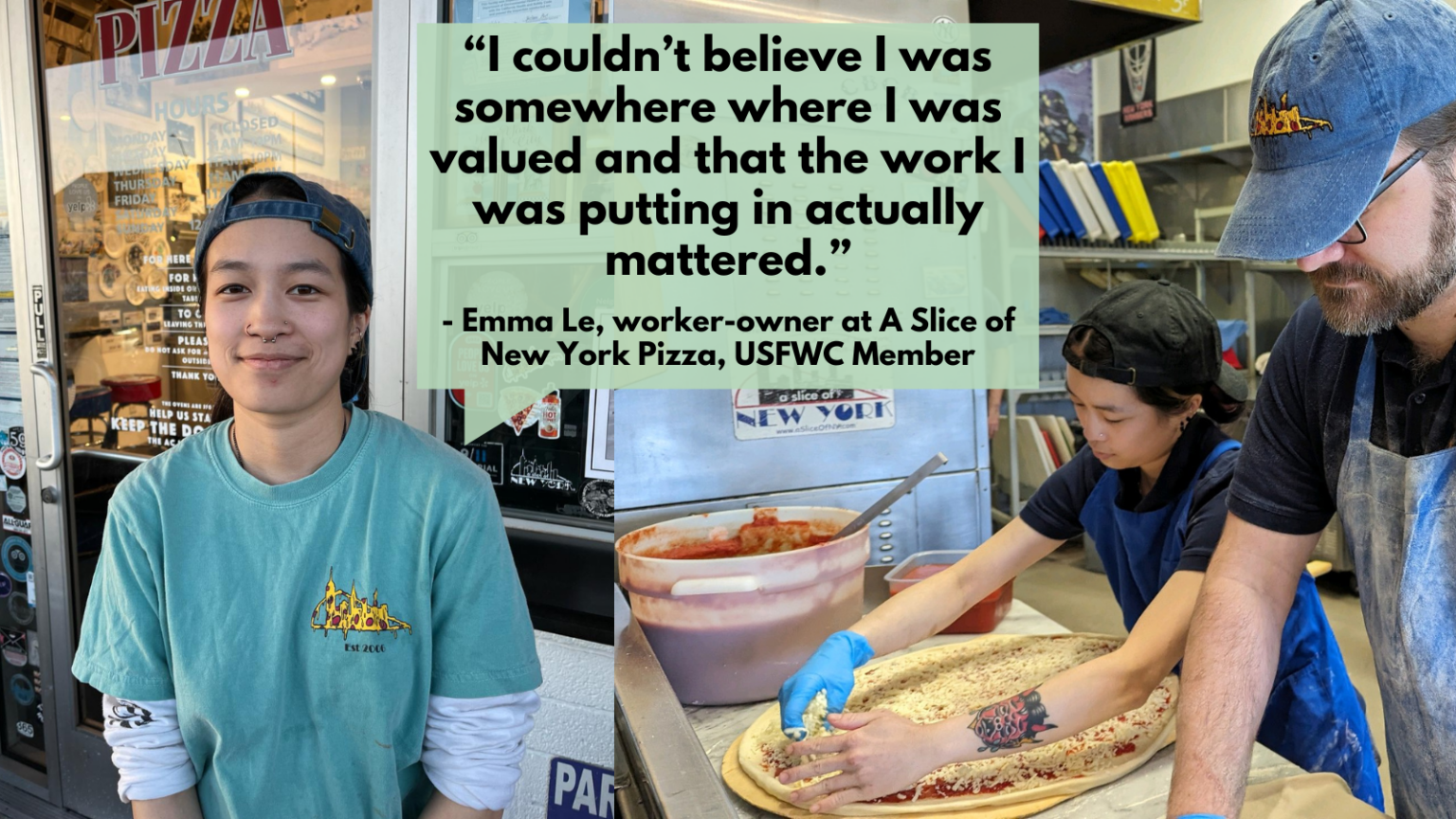 Worker-owner spotlight: Emma Le, A Slice of New York Pizza – U.S ...